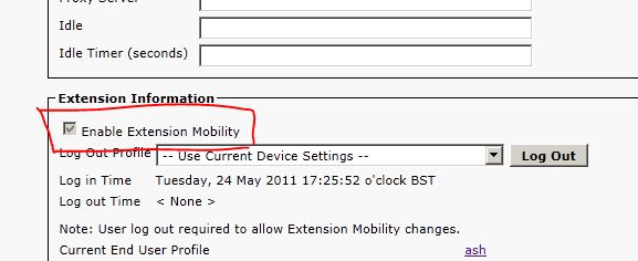 How to Configure “Extension Mobility”