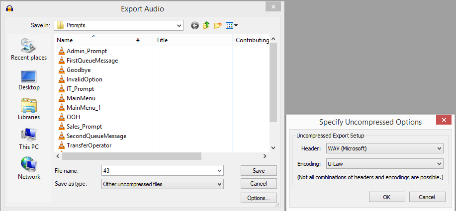 UCCX: Converting Audio Prompt
