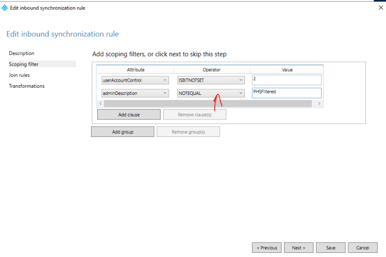 Selective password hash synchronization for Azure AD Connect