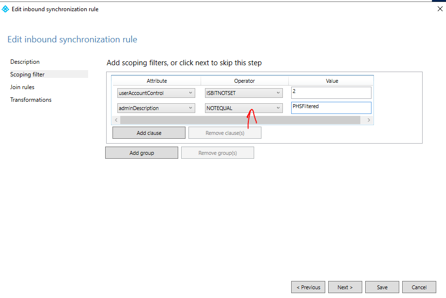 Selective password hash synchronization for Azure AD Connect